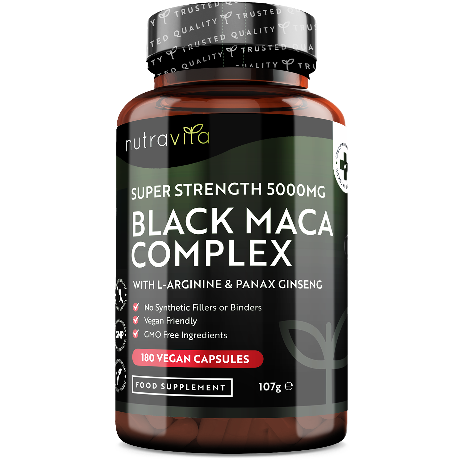 Black Maca Root Complex 5000mg - Commonly Known as Peruvian Ginseng | Nutravita — Nutravita ...