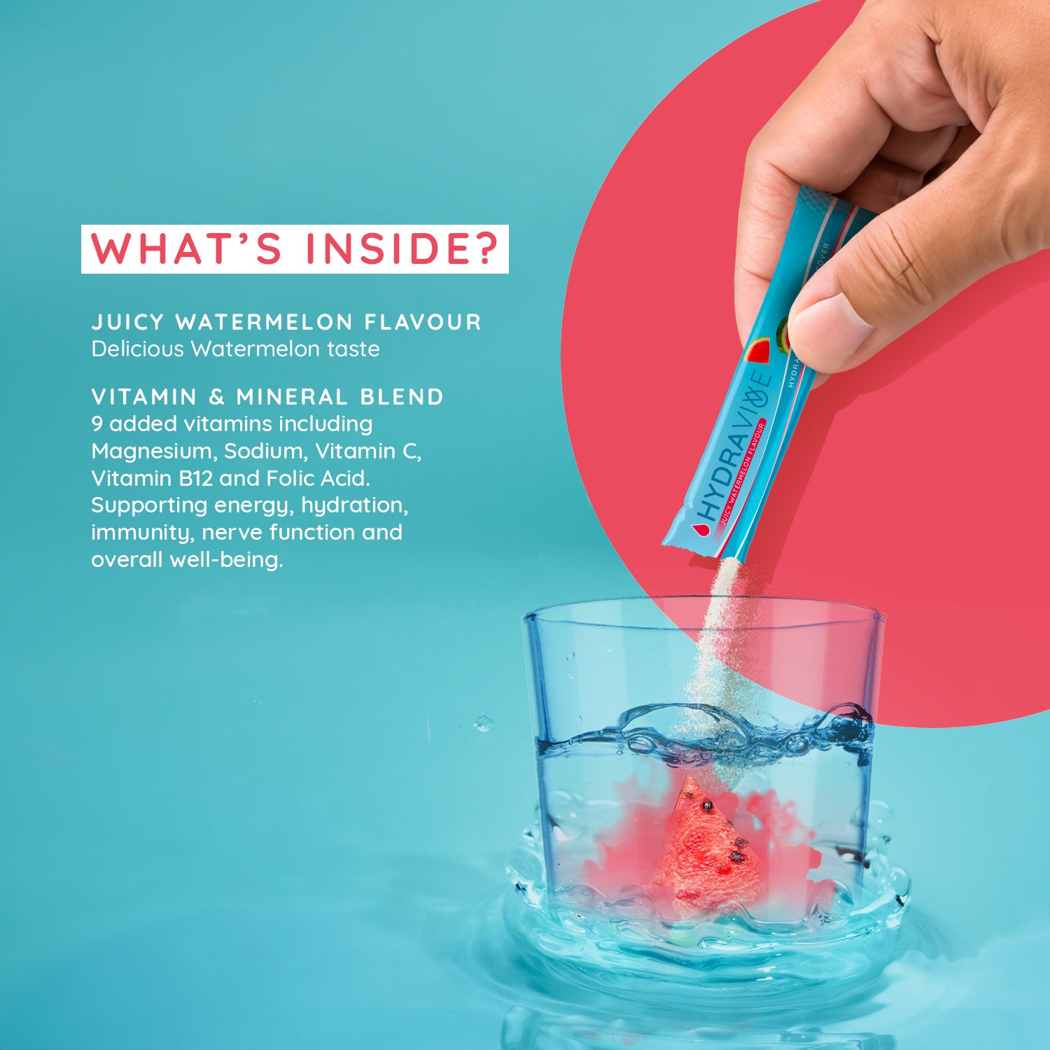 Hydravive Rapid Rehydration Electrolytes Powder - 21 Pack Watermelon ...