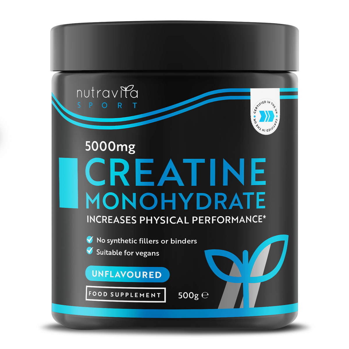 Creatine Monohydrate Powder 5000mg — Nutravita United Kingdom