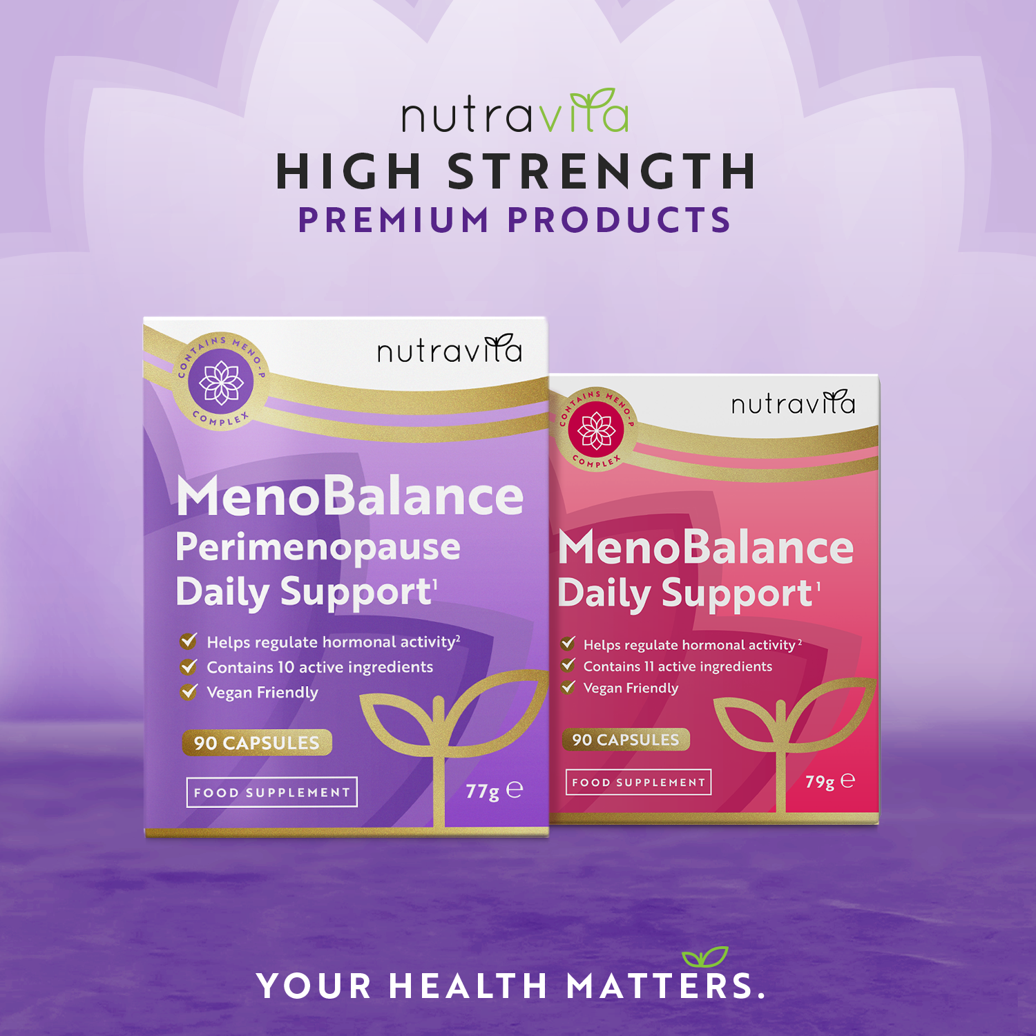 MenoBalance Perimenopause Daily Support - 90 Vegan Capsules — Nutravita ...