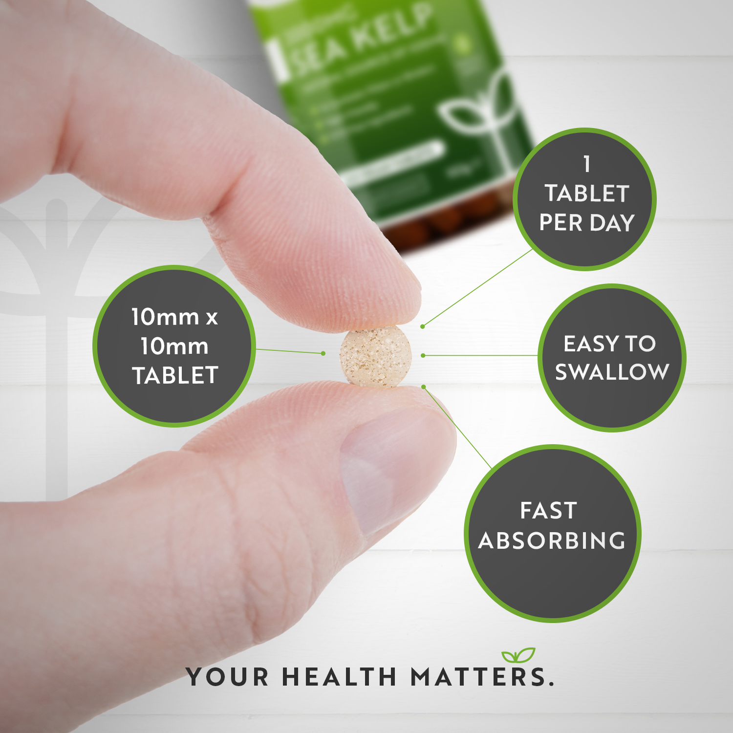 Sea Kelp 240 Vegan Tablets - Richest Natural Source of Iodine ...