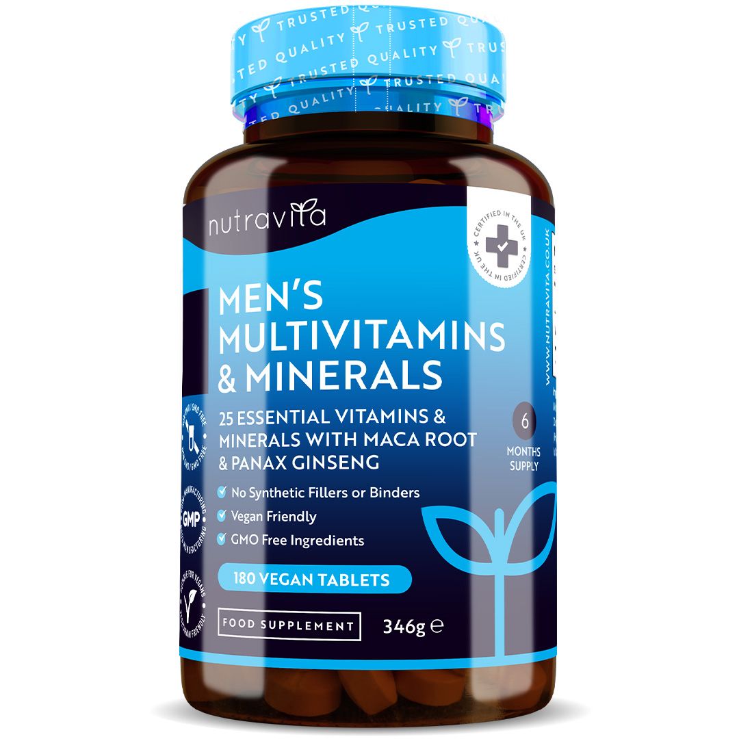 Men's Multivitamins and Minerals - To Support The Male Body | Nutravita ...
